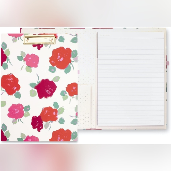 kate spade | Office | Nwt Kate Spade New York Clipboard Folio Brushy ...